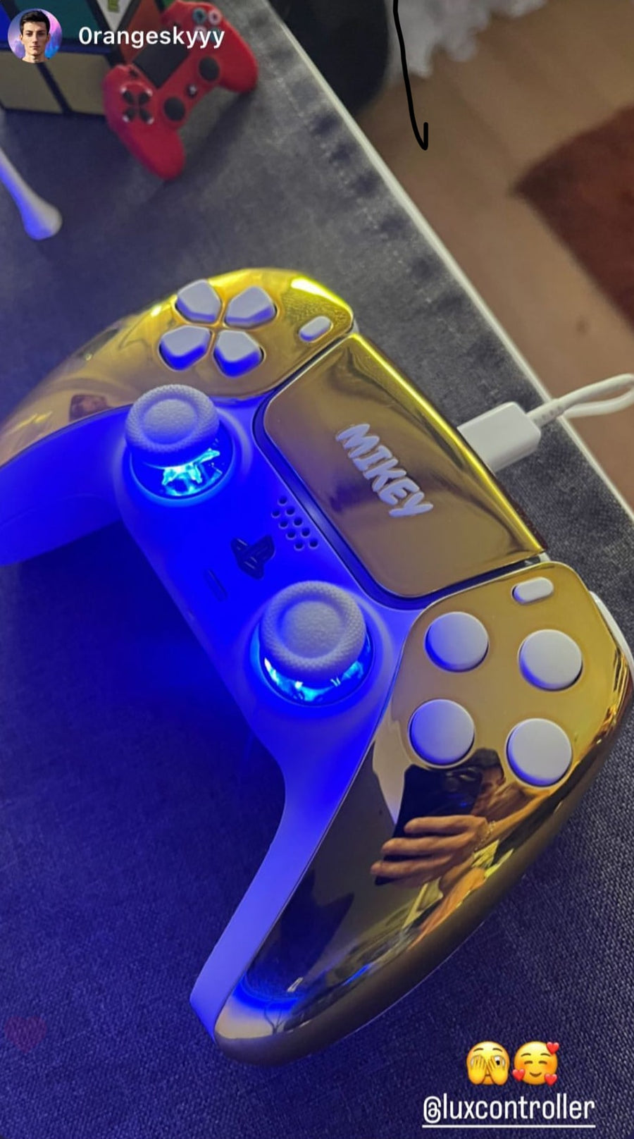 PS5 LUX Black Custom Controller