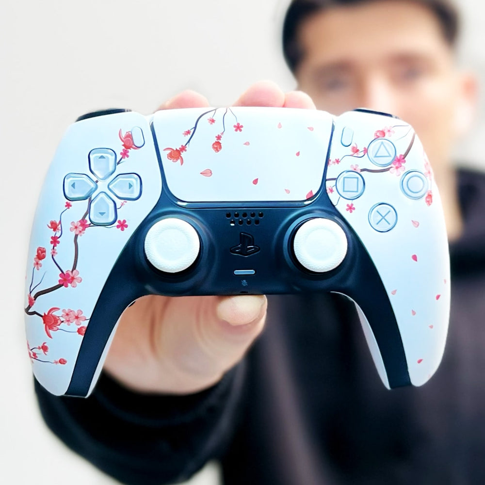 PS5 LUX Sakura white Custom Controller